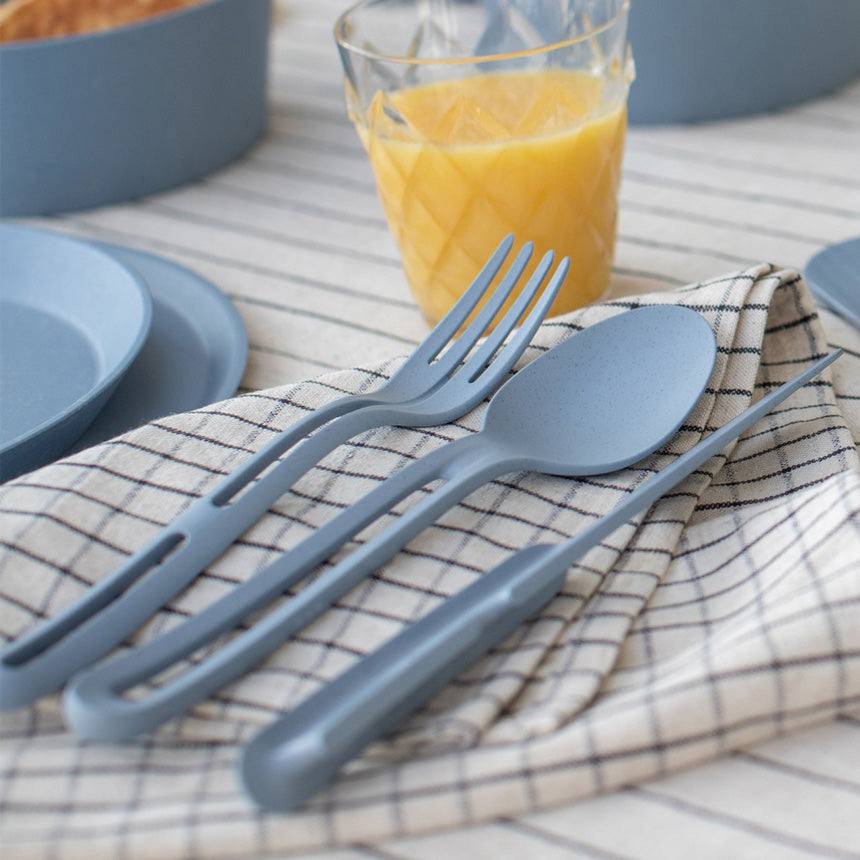 Koziol Germany Klikk 3-piece Cutlery Set - Blue | Modern Quests