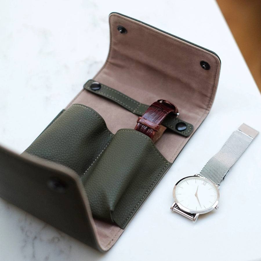 Stackers Double Watch Wrap - Olive Green