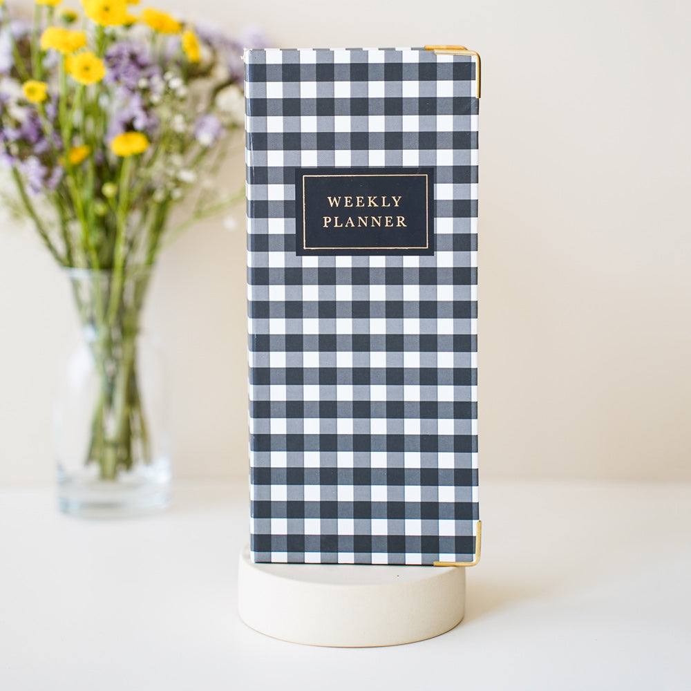 7mm Slim Weekly Planner - Checkmate