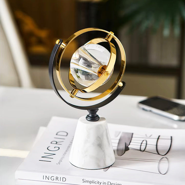 Enhabit Astro Globe Abstract Sculpture - Monochrome