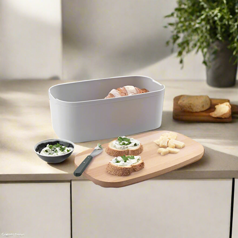 Metaltex Bready Bread Box with Cutting Board