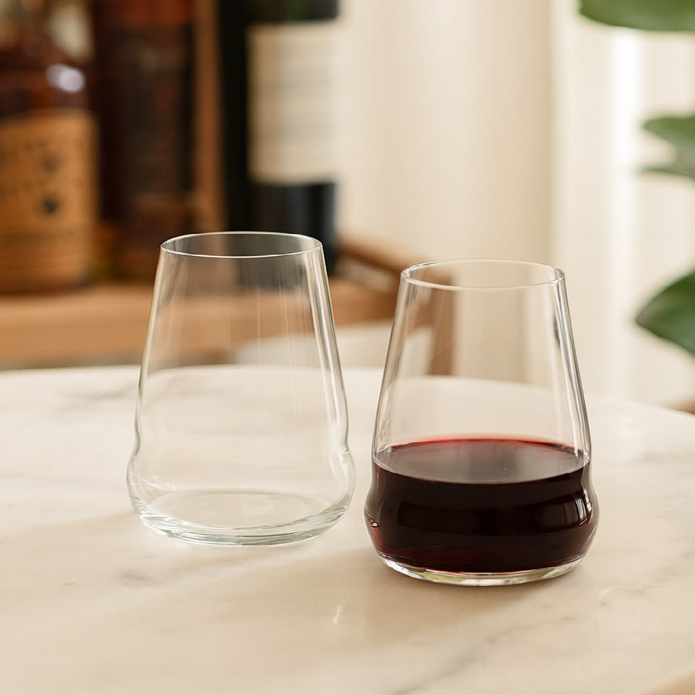 Stolzle Lausitz Cocoon Stemless Wine Glasses 555ml, Set of 2