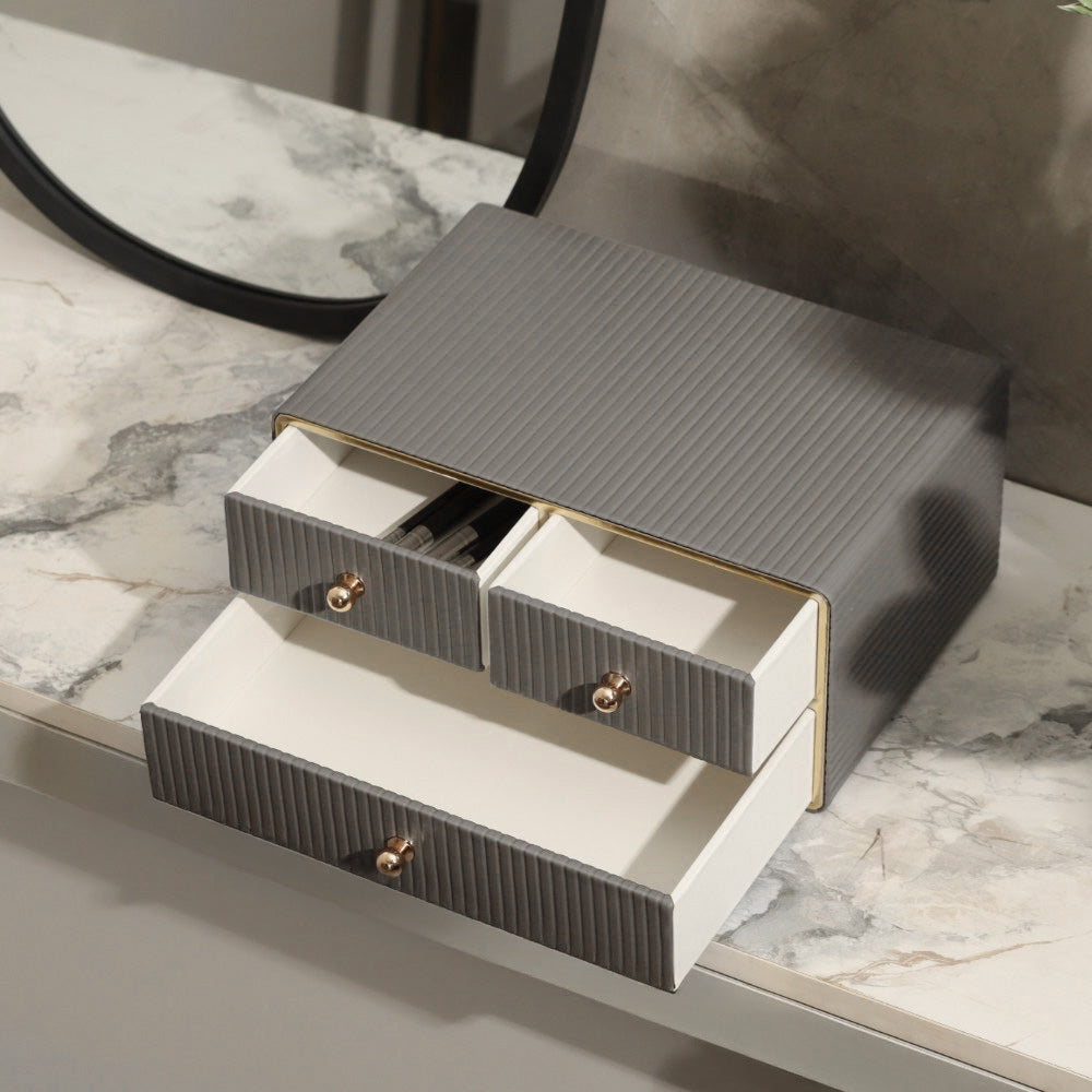Enhabit Columns Organiser with Drawers - Dark Grey