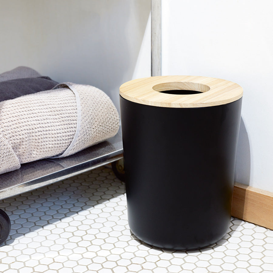 Interdesign Eco Vanity Waste Bin - Matte Black