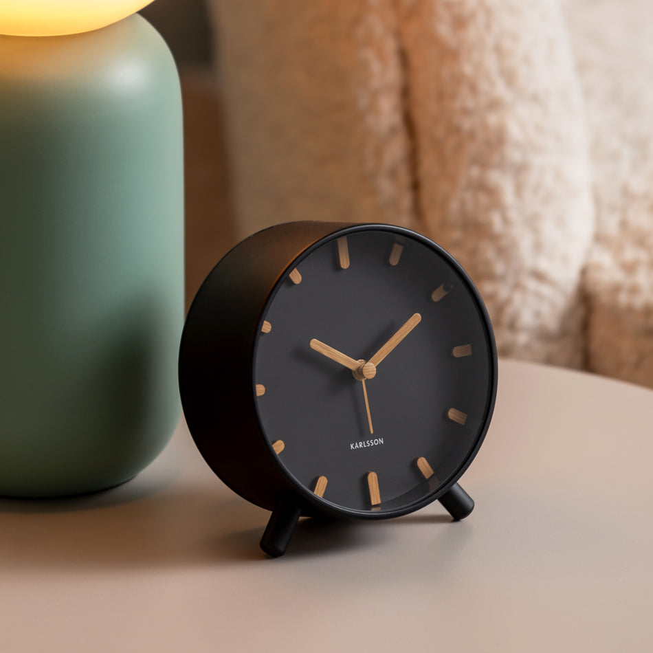 Karlsson Grace Alarm Clock - Black