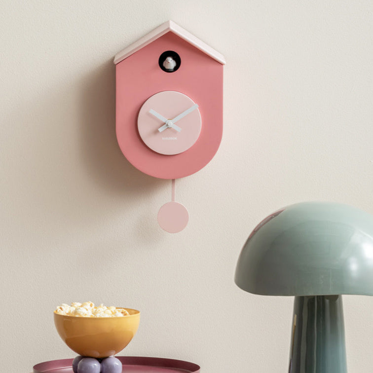 Karlsson Grato Cuckoo Wall Clock - Pink