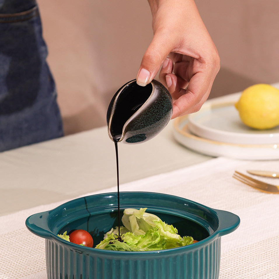 Enhabit Lacuna Condiment Pot - Speckled Black