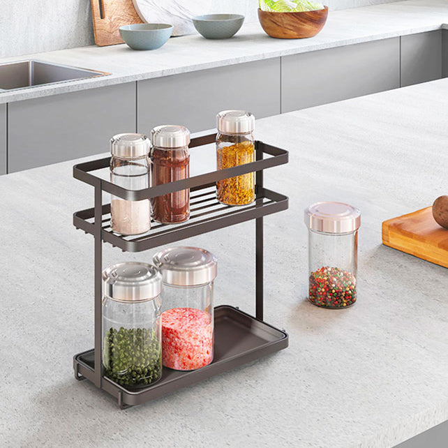 Metaltex Lava Tokyo 2-Tier Spice Rack - Black
