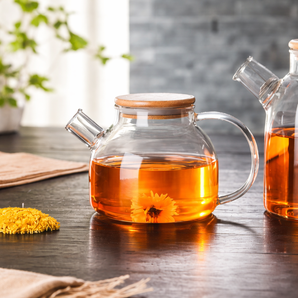 Enhabit Neff Glass Teapot 1000ml - Clear