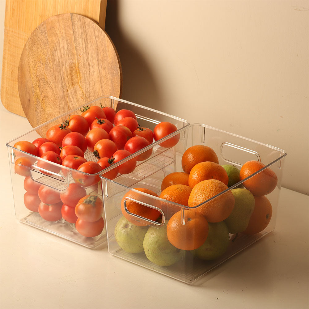 Enhabit Nest Fridge Bins Large, Set of 4 - Clear