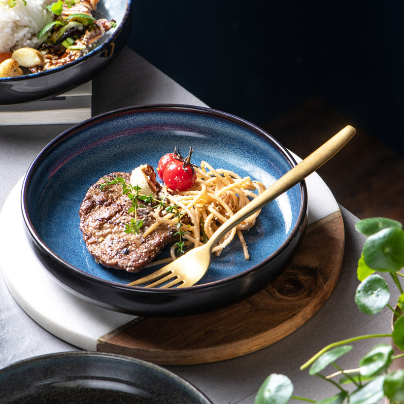 Enhabit Oasis Deep Plate - Royal Blue