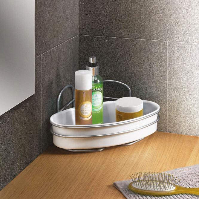 Metaltex Orbit Corner Shelf - Chrome
