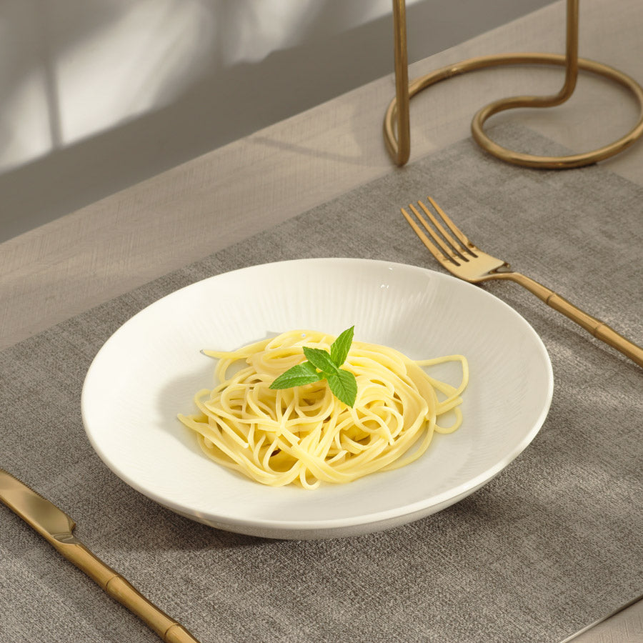 Enhabit Talia Pasta Plate - Ivory