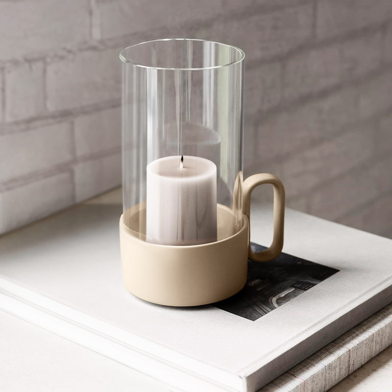 Blomus Germany Yuragi Glass and Ceramic Hurricane - Duck Green | Modern ...