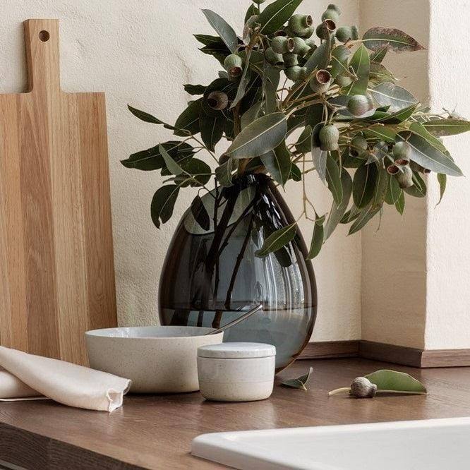 Blomus Drop Handblown Glass Vase Medium - Smoke
