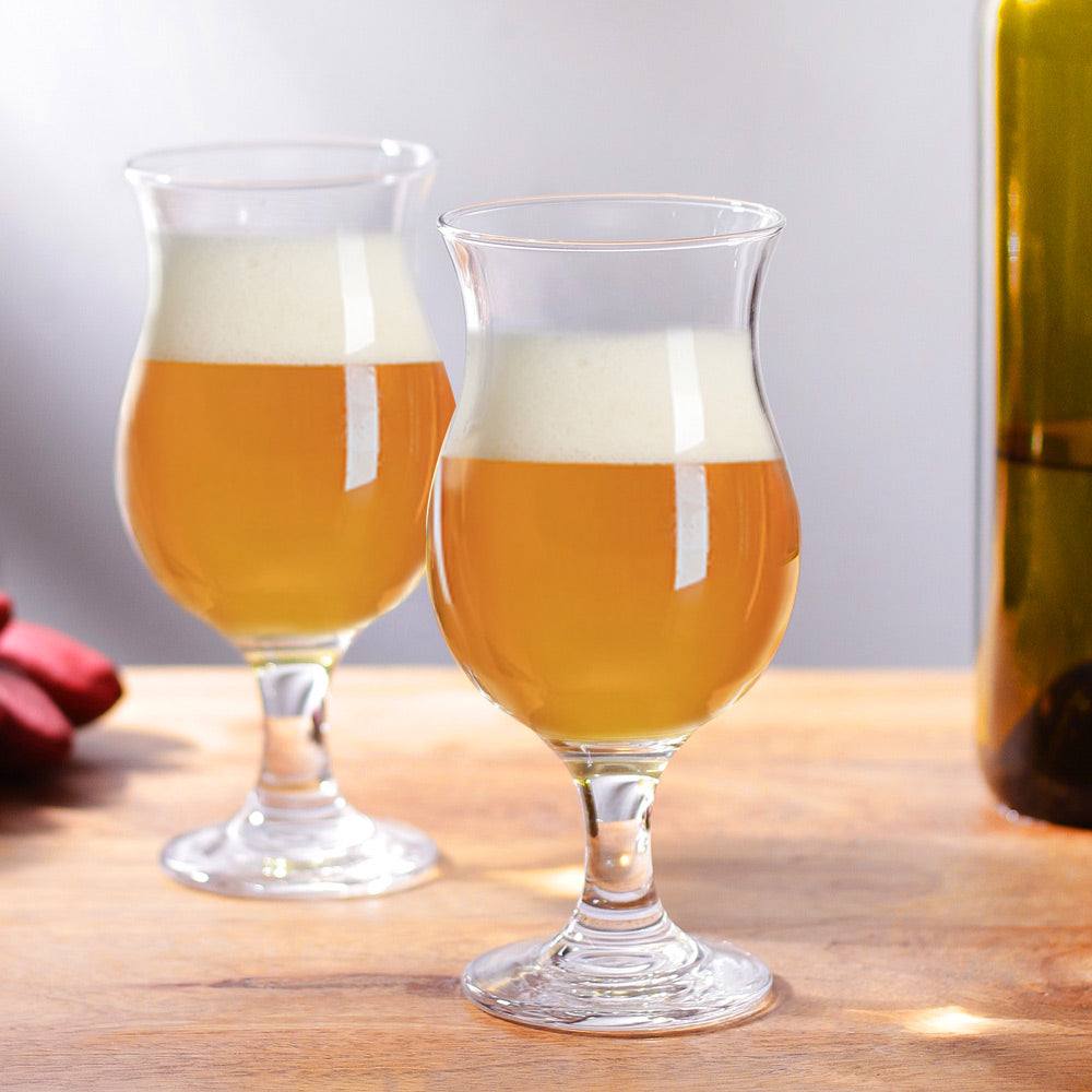 Borgonovo St. Tropez Beer Glasses 340ml, Set of 6 | Modern Quests