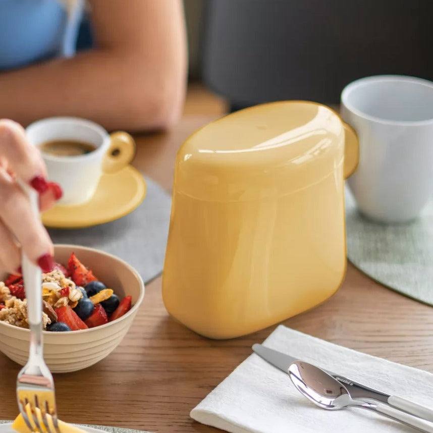 Guzzini Everyday Coffee Storage Jar - Mustard Yellow