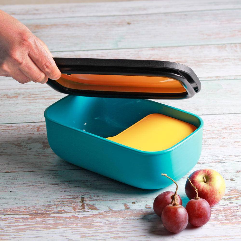 Guzzini Store & Go Lunch Box - Blue Yellow