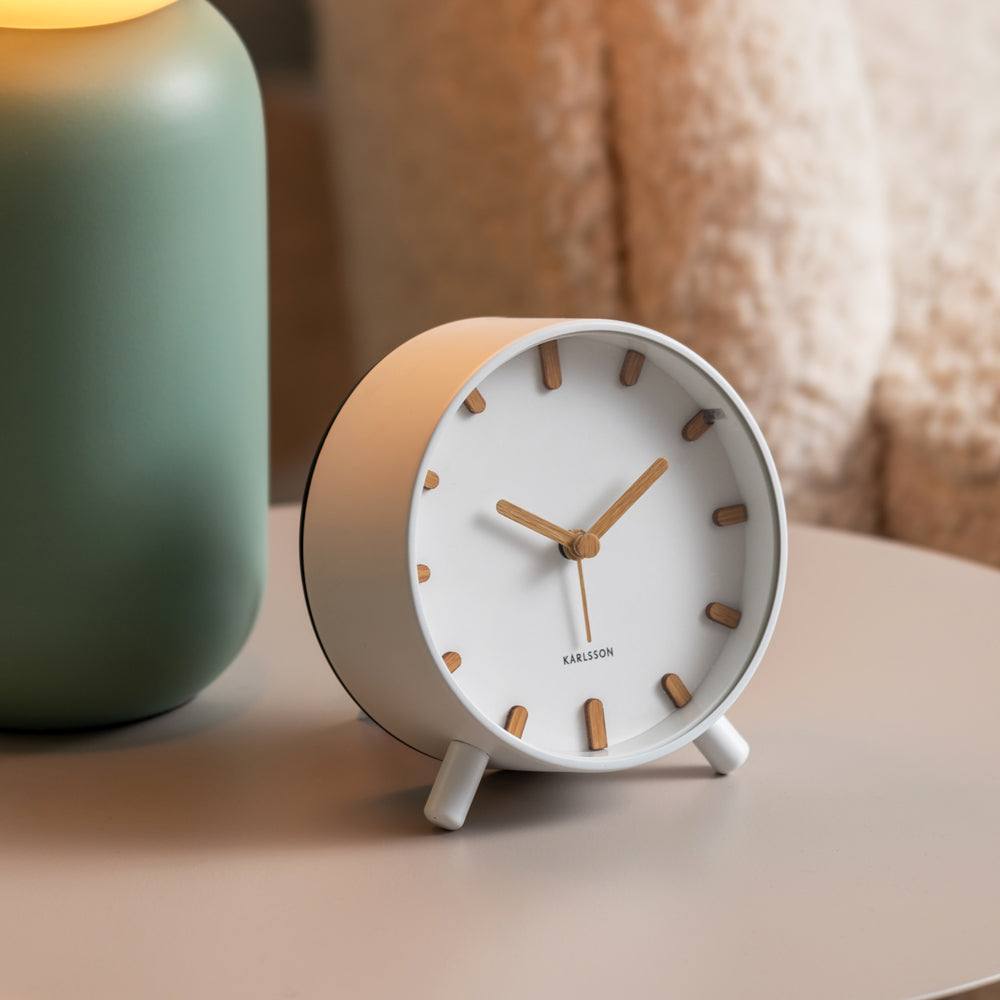 Karlsson Grace Alarm Clock - White