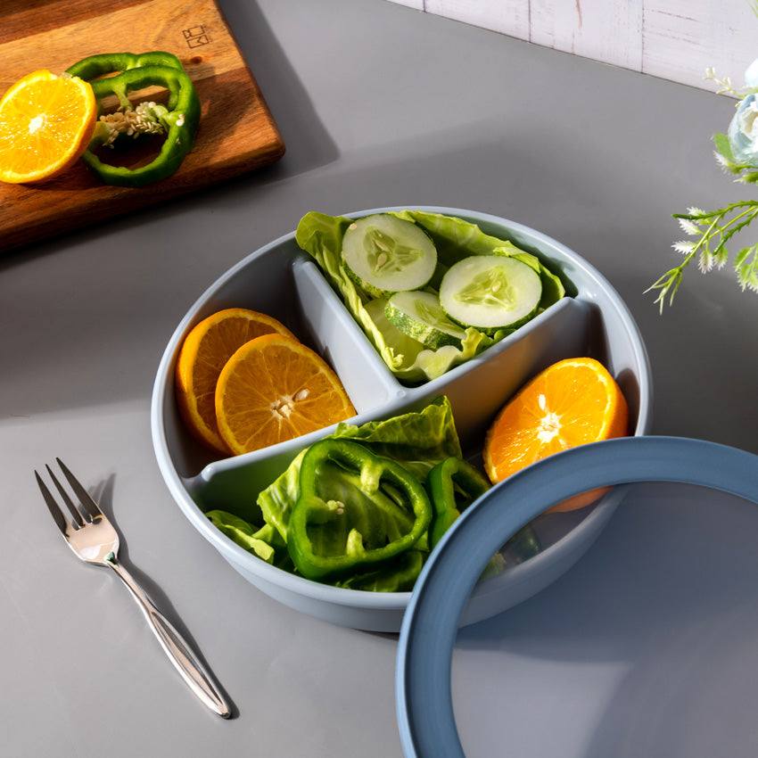 Mepal Cirqula Bento Bowl With Lid - Nordic Blue
