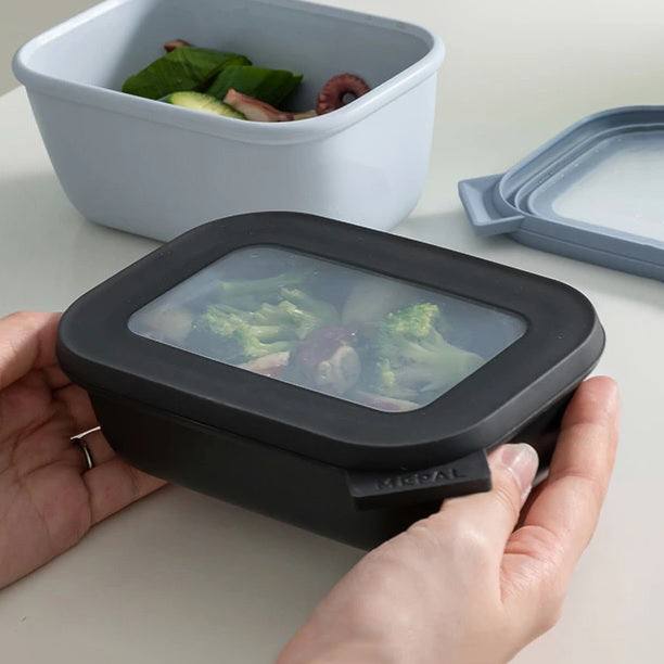 Mepal Cirqula Rectangular Storage Box 500ml - Nordic Black