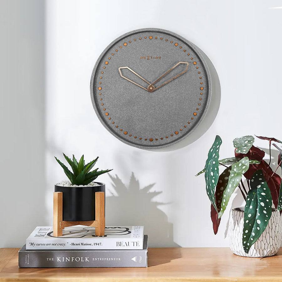 NeXtime Cross Wall Clock 35cm - Grey