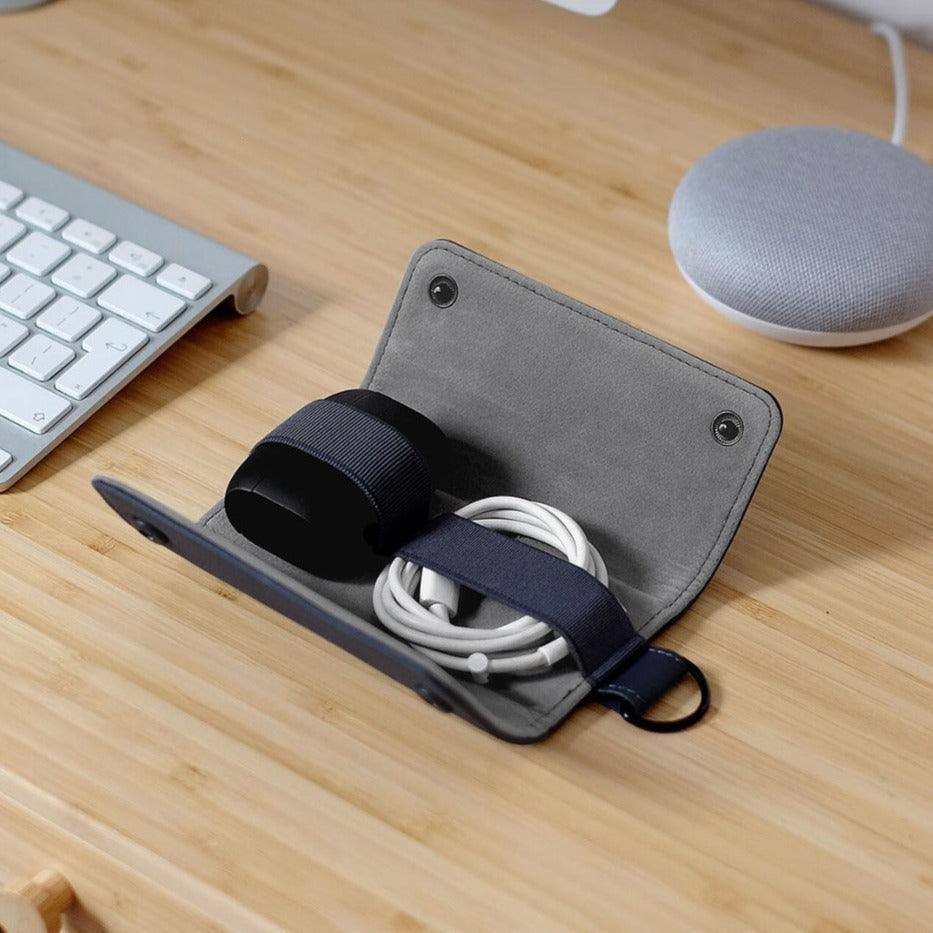 Stackers Compact Cable Tidy Case - Navy Blue