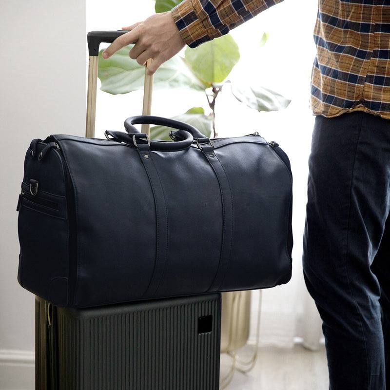 Stackers Zipped Weekend Suit Bag - Navy