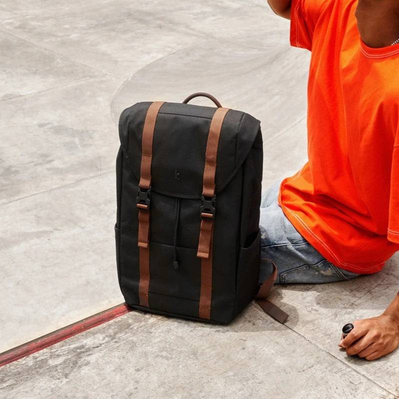 Tomtoc VintPack Laptop Backpack 22L- Black