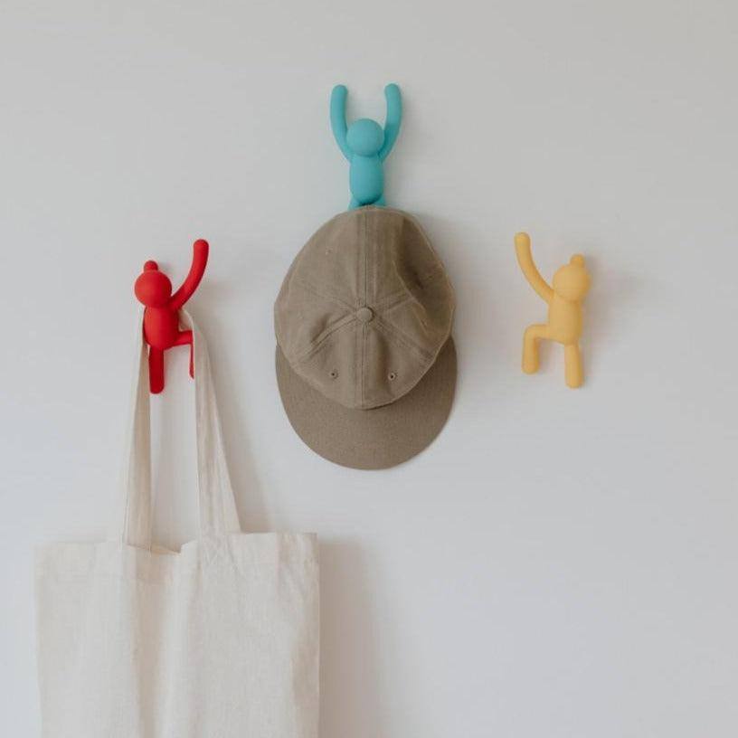Umbra Buddy Hooks, Set of 3 - Red Green Yellow | Modern Quests